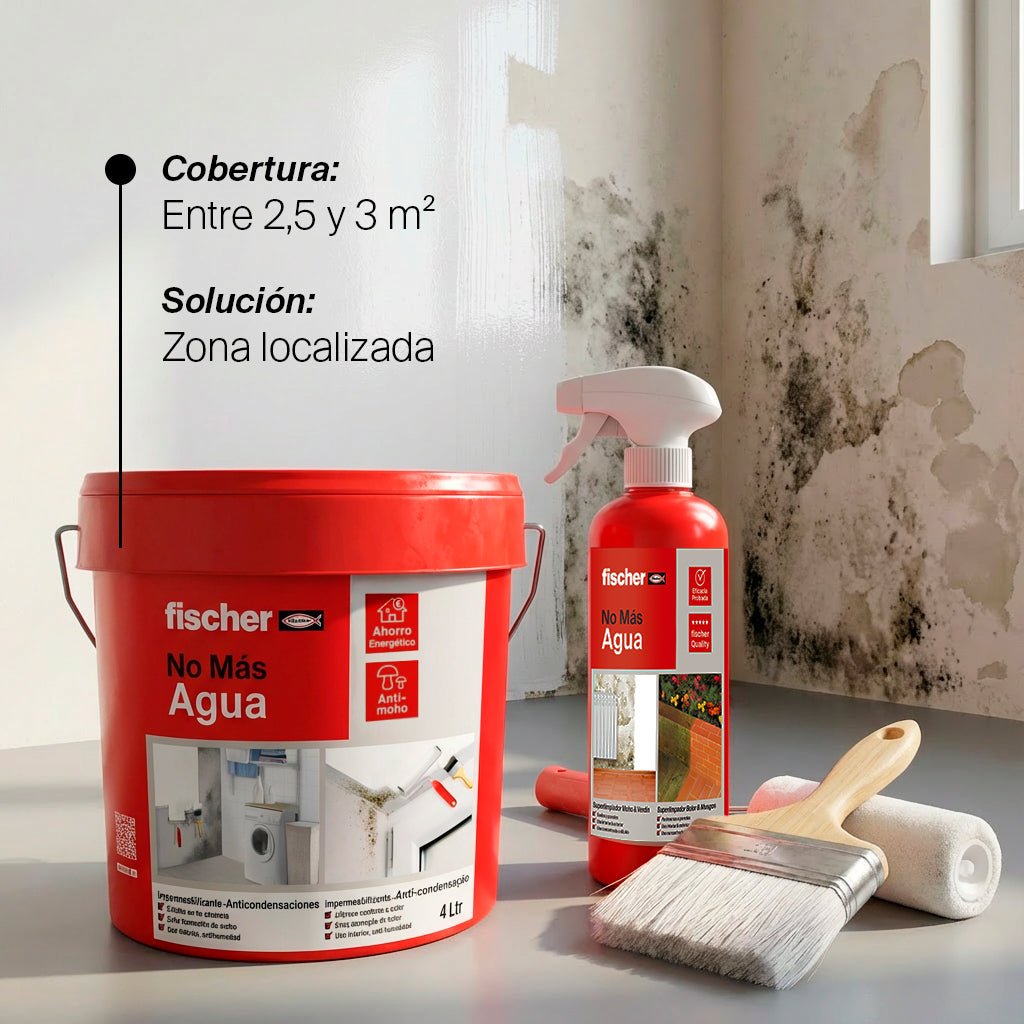 Kit fischer Anti-Moho y Condensación | Solución Permanente Paredes ...